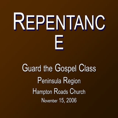 Repentance Bible Study.ppt