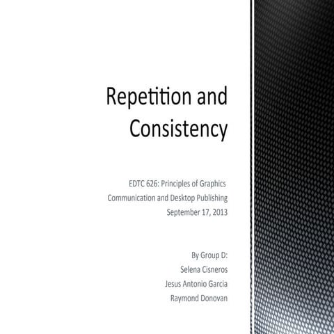 Repetition & Consistency | PPT