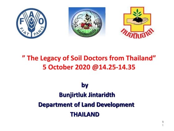 Global Soil Doctors Programme | PPTX | Agriculture | Industries