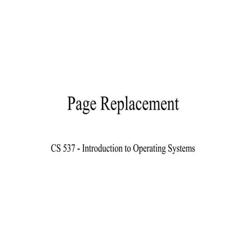 Explain About Replacement Algorithms From These Slides Ppt 5504