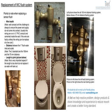 Replacement of wc flushing system | PDF