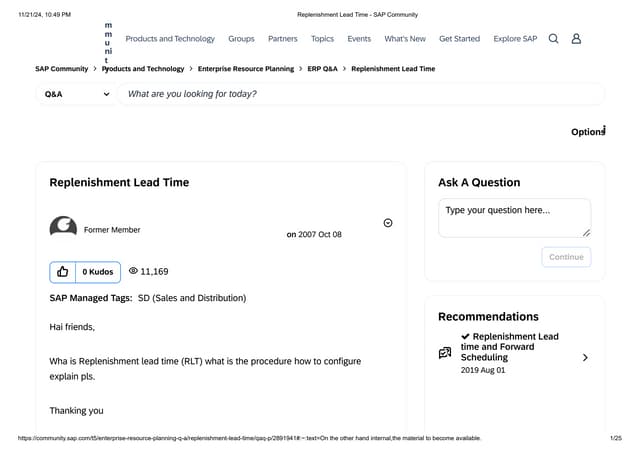 Stock requirements list md04 | PPT