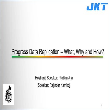 Progress - Data Replication | PPTX | Databases | Computer Software and Applications