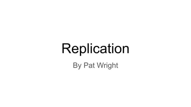 Replication With Postgres And Getting Started With Logical Replication Ppt