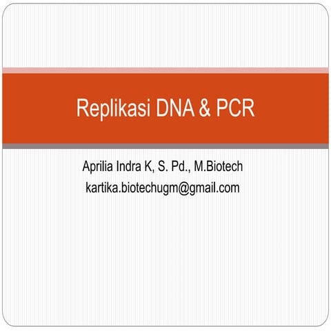 Replikasi dna pcr | PPT
