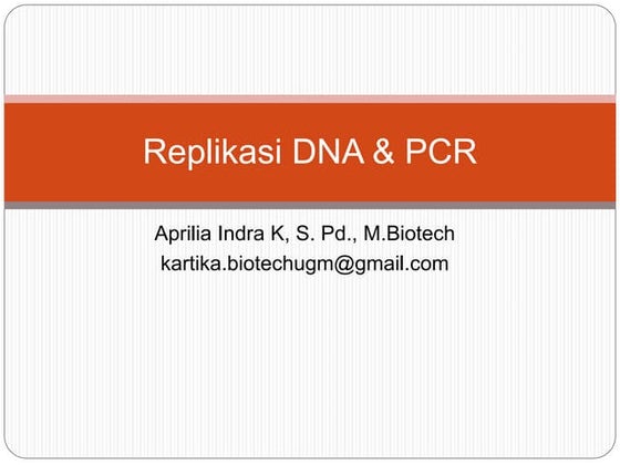 Ppt replikasi DNA | PPTX