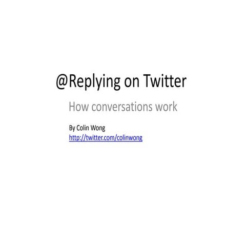 How Twitter Reply Works | PPTX