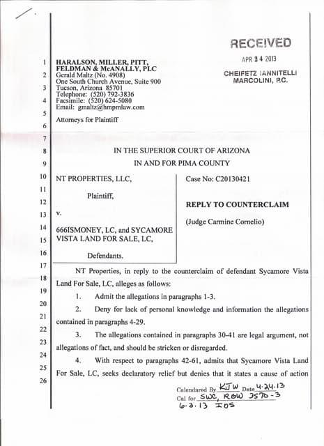 Answer counterclaim and 3rd party complaint | PDF | Developmental Sites ...