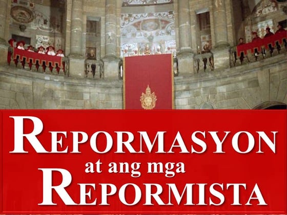 Repormasyon at Kontra Repormasyon | PPT