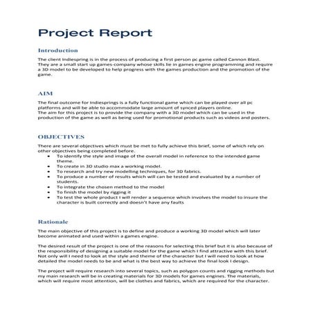 Project-imp Report 02 | PDF