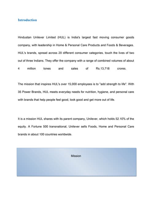 HUL Distribution Model | PDF