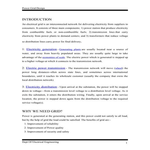 power grid design | DOC