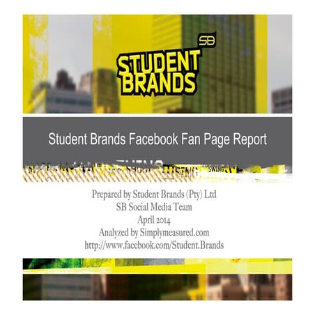 Student Brands Facebook FanPage Report | PDF
