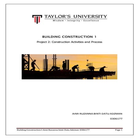 Building Construction Project 2 Report | PDF