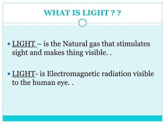 Light and the Electromagnetic Spectrum | PPTX