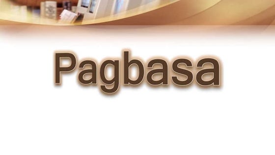 Mapanuring pagbasa | PPT
