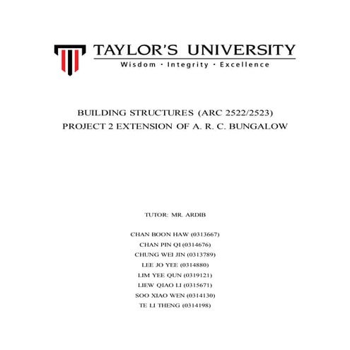 Building Structure - Structural Analysis of a bungalow | PDF