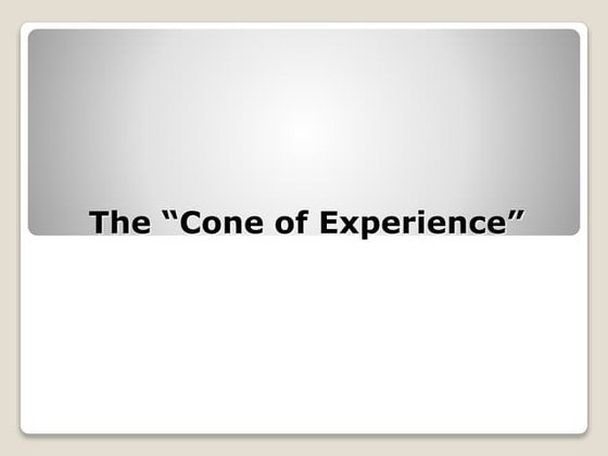 Dale's Cone of Experience | PPTX