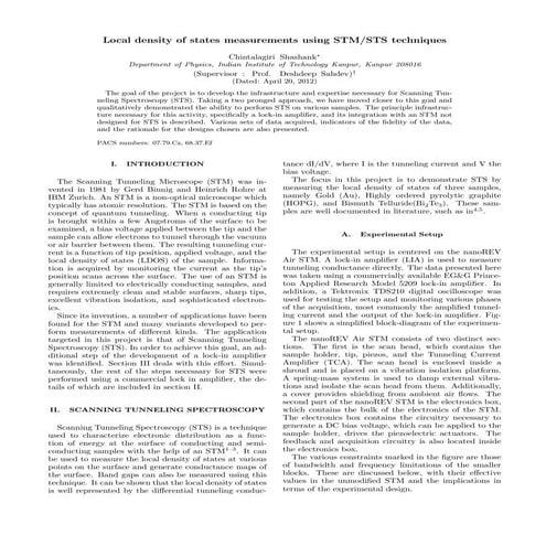 Report : STM/STS Implementation | PDF