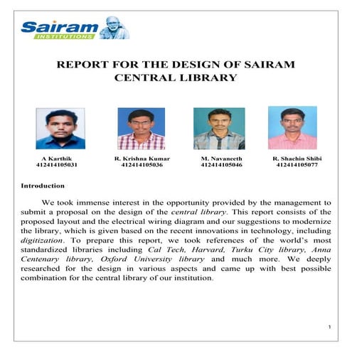 Sections of the library | PPTX