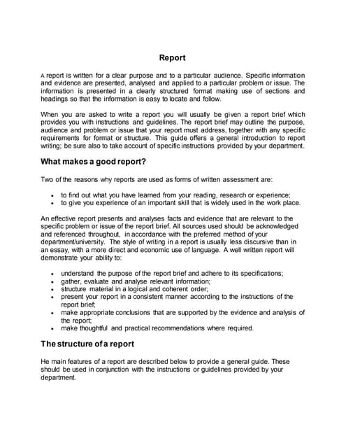 Writing a survey report | PPT