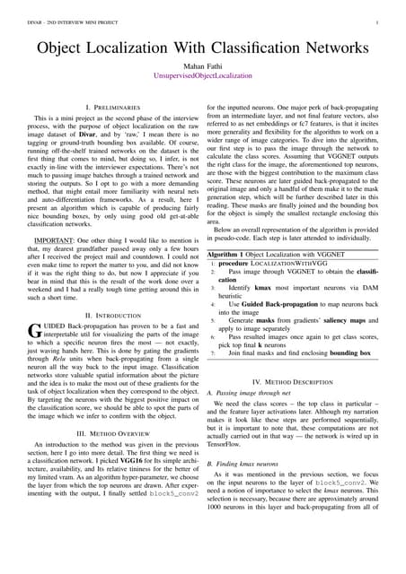 Unsupervised Object Detection | PDF Unsupervised Object Detection | PDF