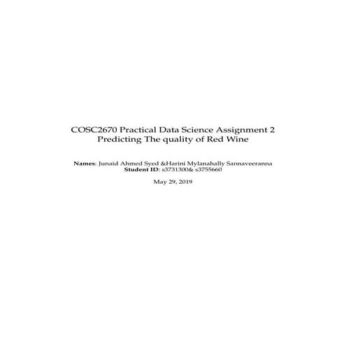 Practical Data Science Data Modelling And Presentation Pdf 