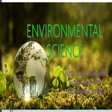 Environmental Science - Biogeochemical Cycle | PPT