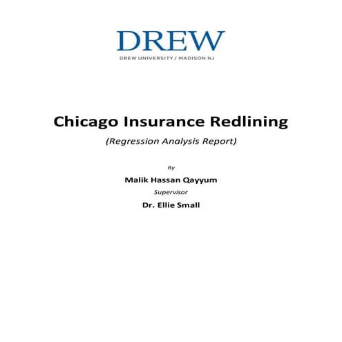 Chicago Insurance Redlining - Report | DOCX