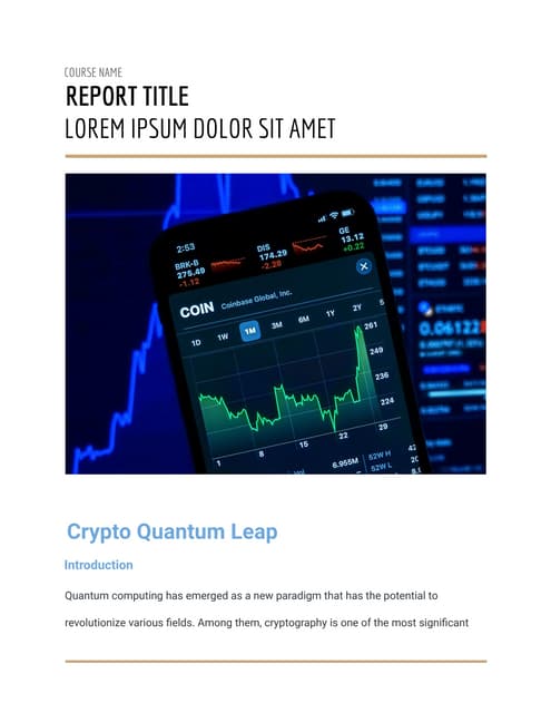 Post Quantum Cryptography: Technical Overview | PDF | Computing ...