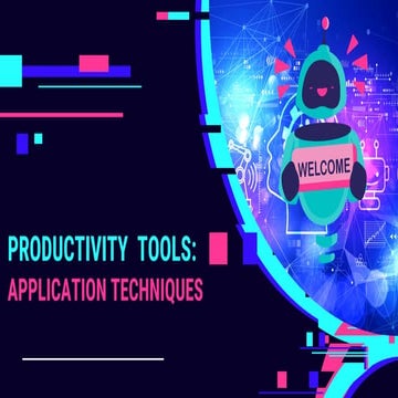 Productivity Tools: Application Techniques | PDF
