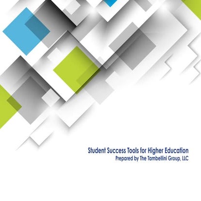Student Success Tools for Higher Education | PDF