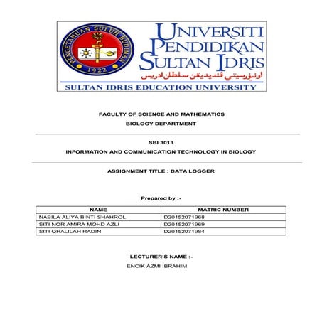 Report Data Logger Full Pdf