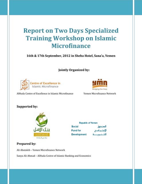 Microfinance: Course outline | DOCX | Financial Industry | Industries