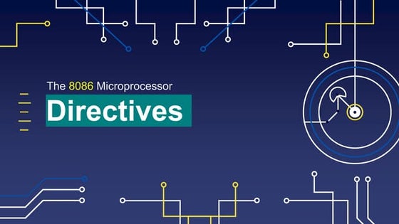 Assembler directives and basic steps ALP of 8086 | PDF