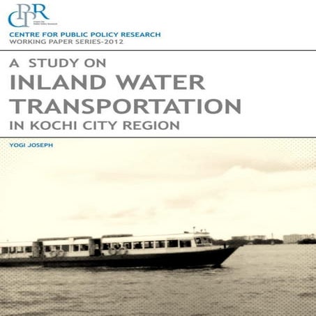 Report on Inland Water Navigation | PDF