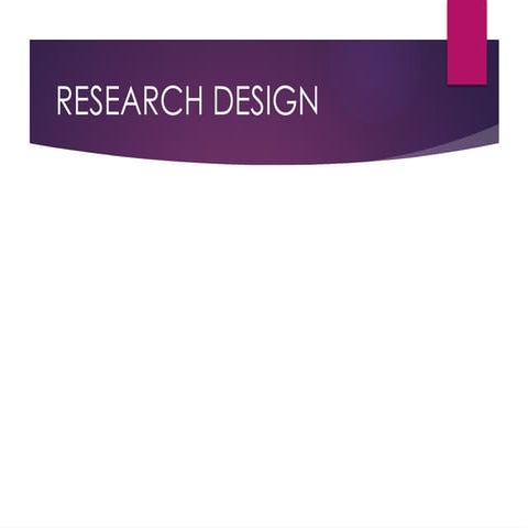 Research Design - Report on seminar in thesis writing. PPTX | PPTX