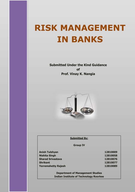 Bank Branch Management_Risk Management | PDF