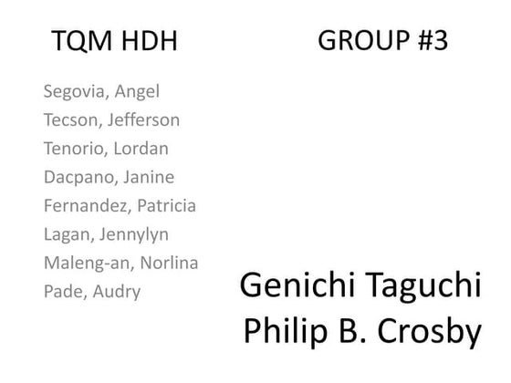 Quality Guru Philip B. Crosby’s Management Principles | PPTX ...