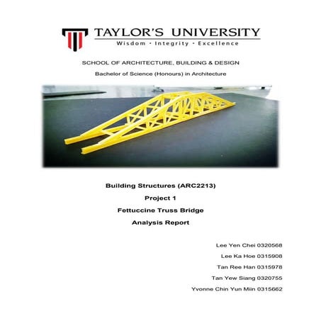 Truss Bridge Report | PDF