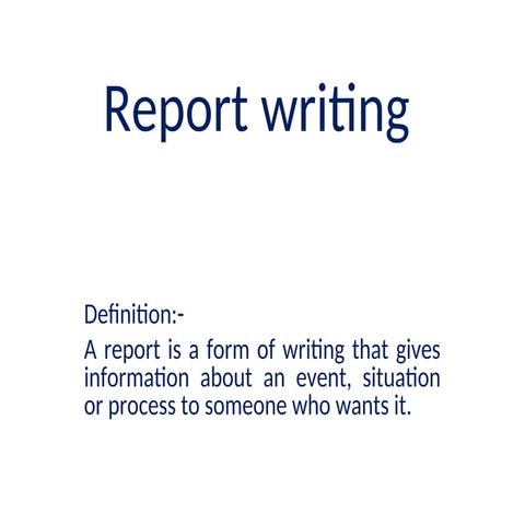 Writing a newspaper report ppt | PPT