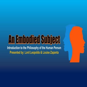 Embodied subject | PPTX