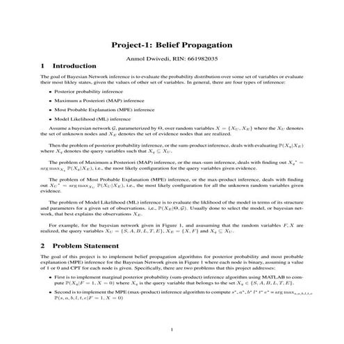 Tutorial On Belief Propagation In Bayesian Networks Pdf 3817