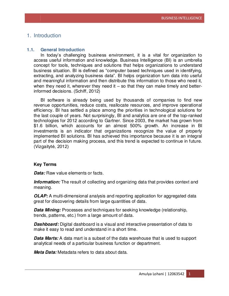 Business Intelligence