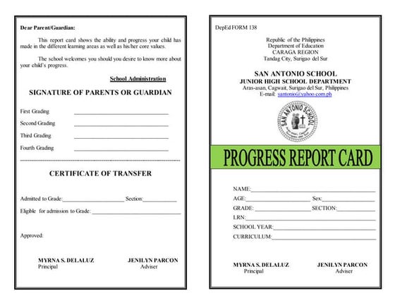 REPORT CARD OF GRADE 2 2025-2026 MATATAG | PDF
