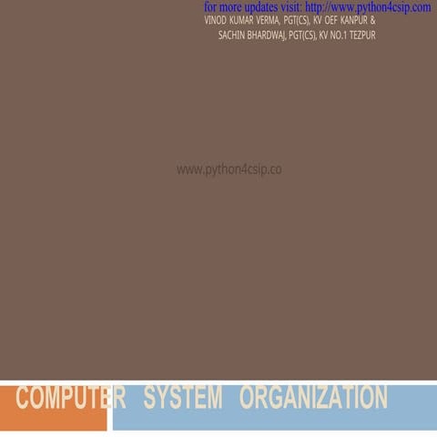 report Computer system organization.docx