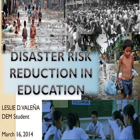DISASTER RISK REDUCTION IN EDUCATION (PHILIPPINES) | PDF