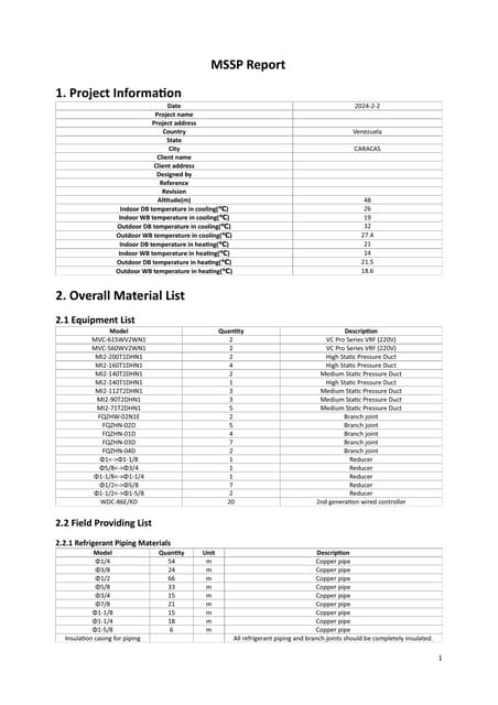 DAIKIN VRV PIPE SELECTION CHART | PDF