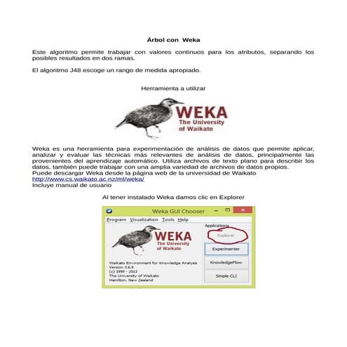 Árbol con weka | DOC