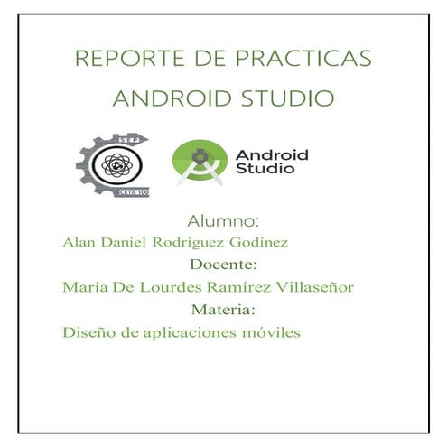 Reporte de practicas android studio | DOCX